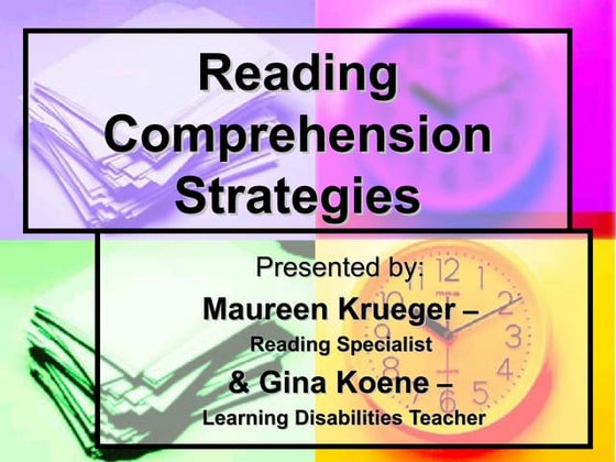 Reading Comprehension Strategies | PPT