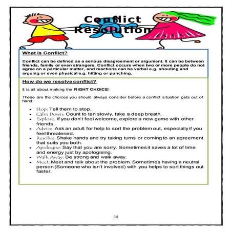 Readingconflictresolution | DOCX