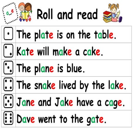 reading dice.pdf English lesson for primary school | PPT
