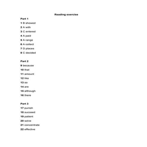 Reading exercise 2 | PDF