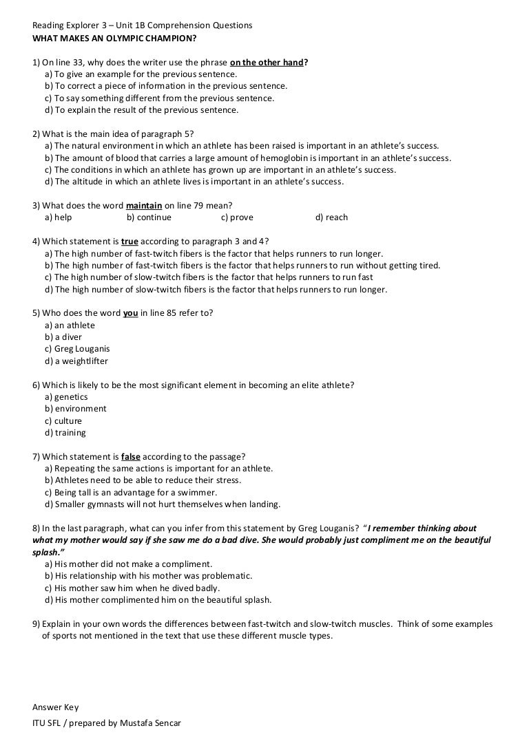 Reading Explorer3 1b compquestions reading-explorer3-1b-compquestions