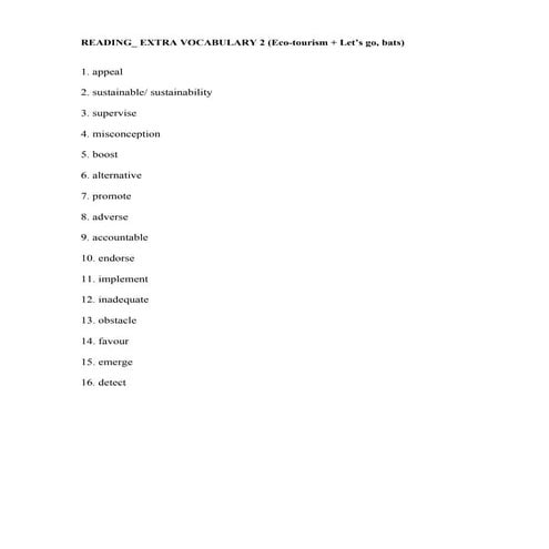 Reading extra vocab 2 | DOC