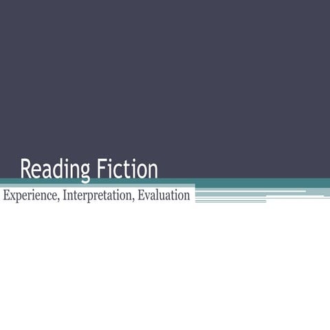 Reading Fiction | PPTX