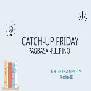 READING FILIPINO.pptx For Catch-up friday. | PPT