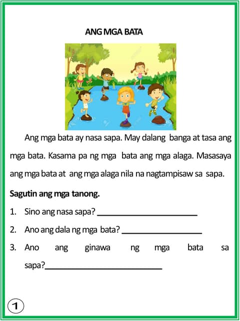K to 12 Grade 3 FILIPINO PAGBASA NAT (National Achievement Test ...