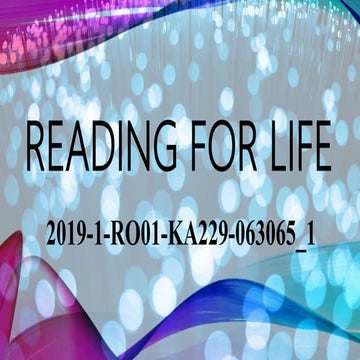 Reading for life erasmus board | PPT