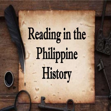 Reading in Phil. History Lesson 1 for first sem | PPT