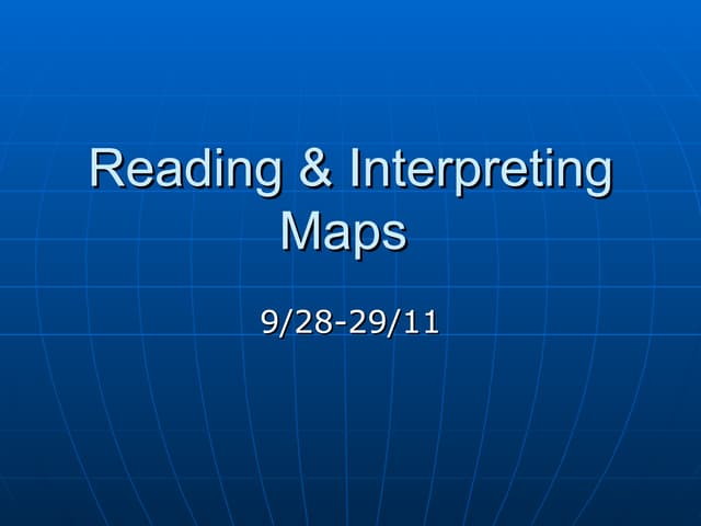 Basic map reading | PPTX