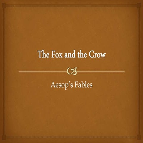 The Fox and the Crow | PPTX