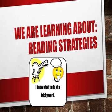 Reading keys reading strategies slideshow | PPT