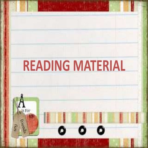 Reading material | PPTX