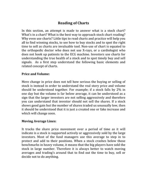 Better understand technical analysis and some indicators | DOCX