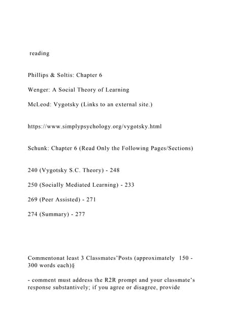 Social Constructivism by Lev Vygotsky | PPT