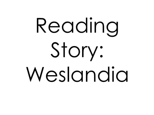 Weslandia