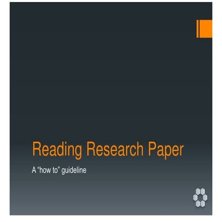 Reading Research Paper | PDF