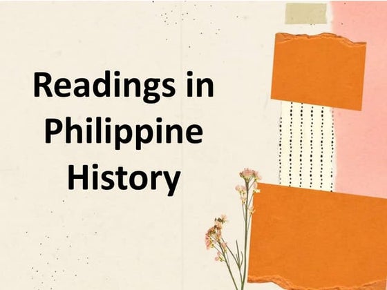 Sources of History- Readings in the Philippine History | PPTX
