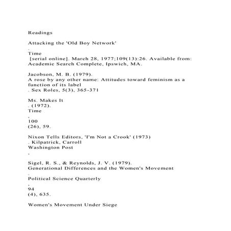 ReadingsAttacking the Old Boy Network. Time [serial on.docx