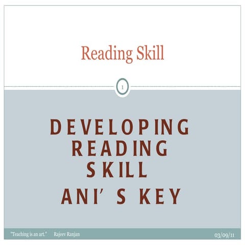 Reading skill | PPT