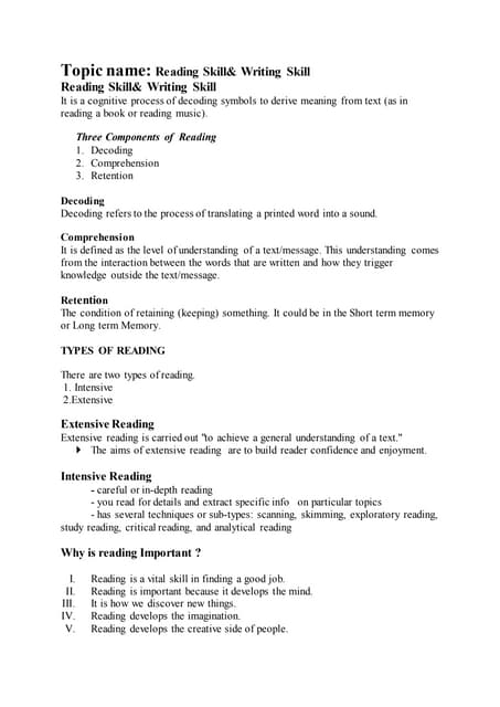 Three Reading Models | PPTX