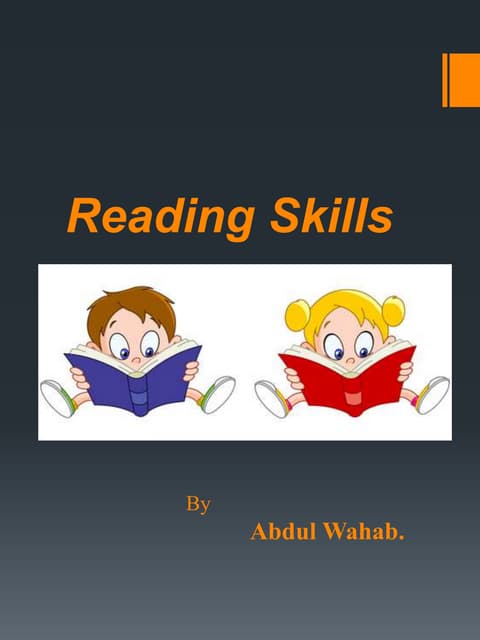 Reading skills | PPT