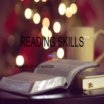 Reading skills | PPTX