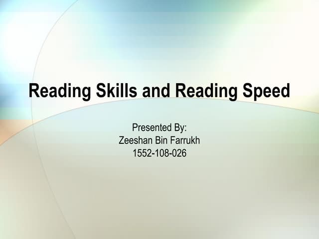 Introduction to Reading techniques to follow | PPT