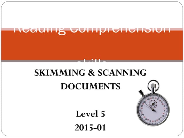 Skimming & Scanning | PPT