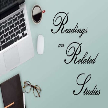 Readings on Related Studies (Review of Related Literature) and Ethics ...