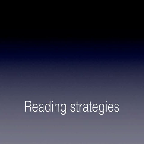 Reading strategies | KEY