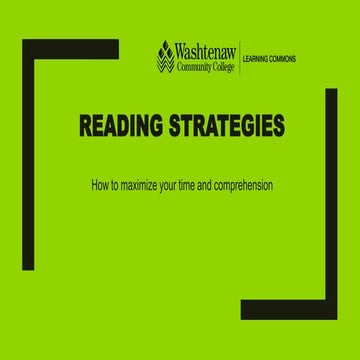 SQ3R Strategy (Reading Comprehension Strategy) | PDF