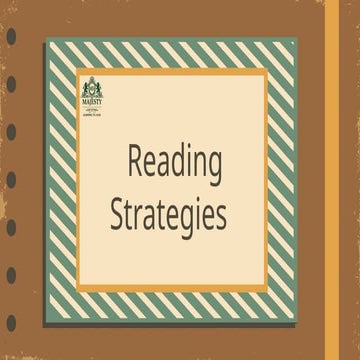 Different Reading Strategies, Which one do you use ? | PPTX