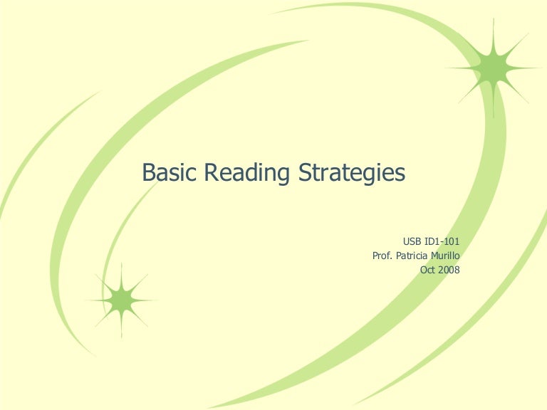 Basic Reading Strategies basic-reading-strategies
