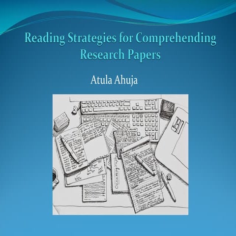 Reading strategies for comprehending research papers | PDF