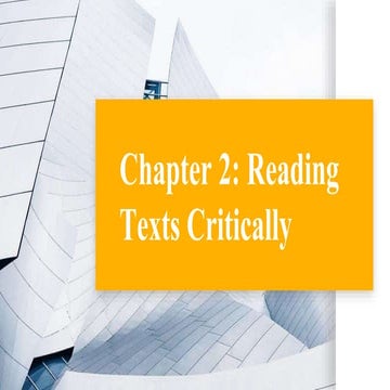 Reading text critically | PPTX