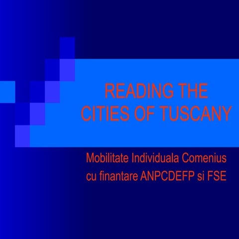 Reading the cities of tuscany 1 | PPT
