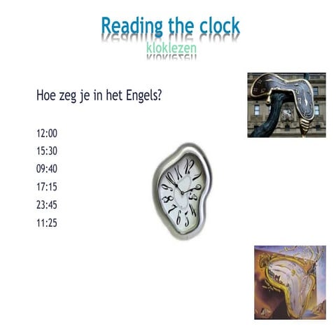 Readingtheclock | PPT