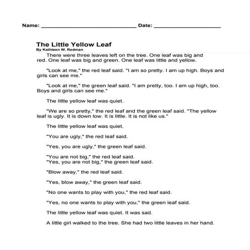 Reading the litle yeleaf | PDF