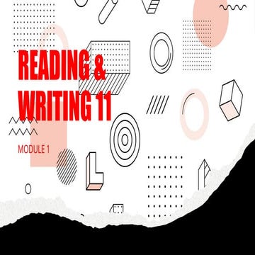 Reading and Writing Skills Module 000001 | PPTX