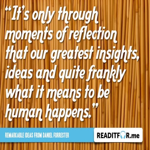 Readitfor.me interview with Daniel Forrester | PDF