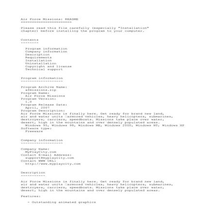 Readme | TXT | Computing | Technology & Computing