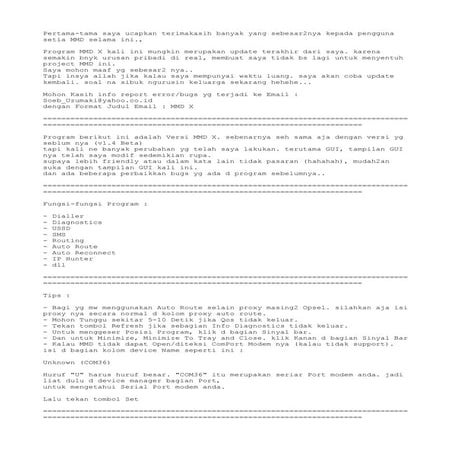 Readme note | TXT