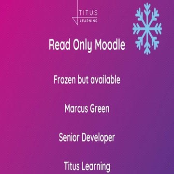 Read only moodle marcus green titus learning | PPTX | Databases ...