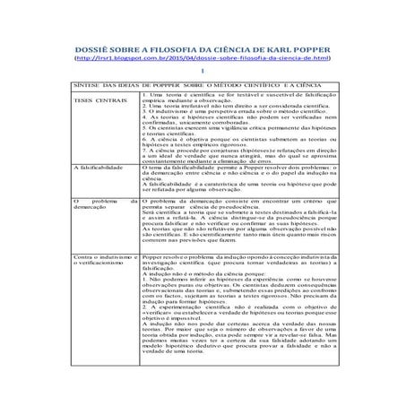 Karl popper - Filosofia 11º ano | PPTX