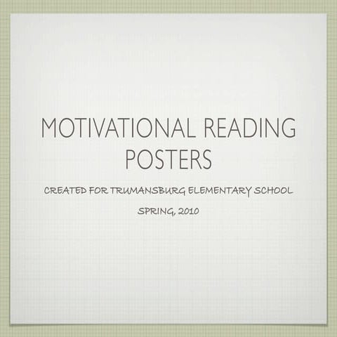 Motivational Reading Posters | PDF
