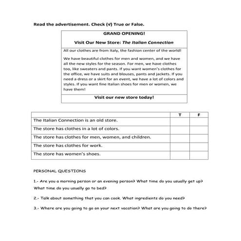 Read the advertisement | PDF