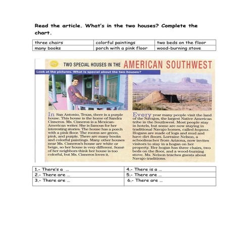 Read the article. What’s in the two houses | DOC