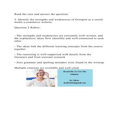 Read the case and answer the question.2. Identify the strengths .docx