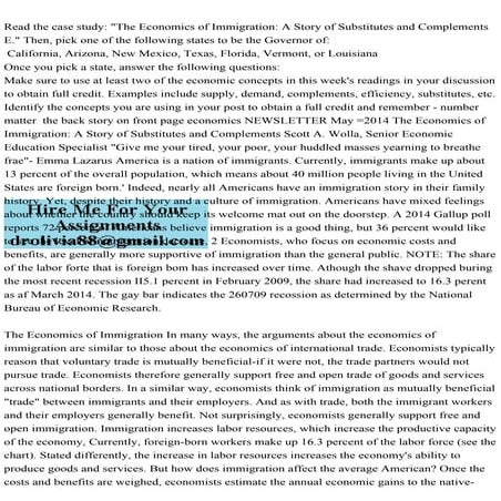 Immigration And The Economy | PPT