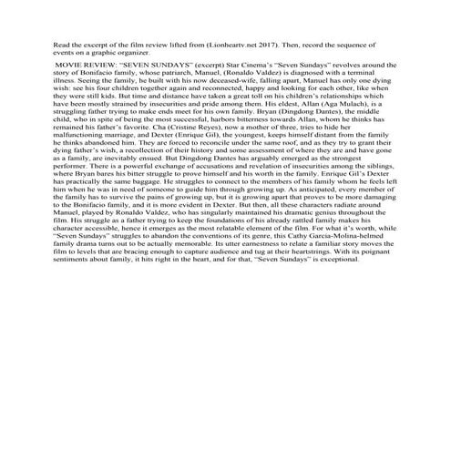 Read the excerpt of the film review lifted from.docx