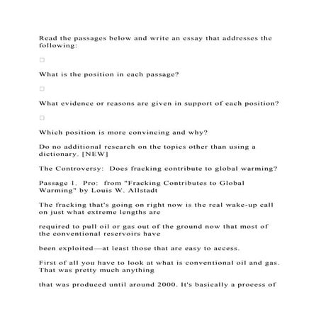 Read the passages below and write an essay that addresses the follow.docx